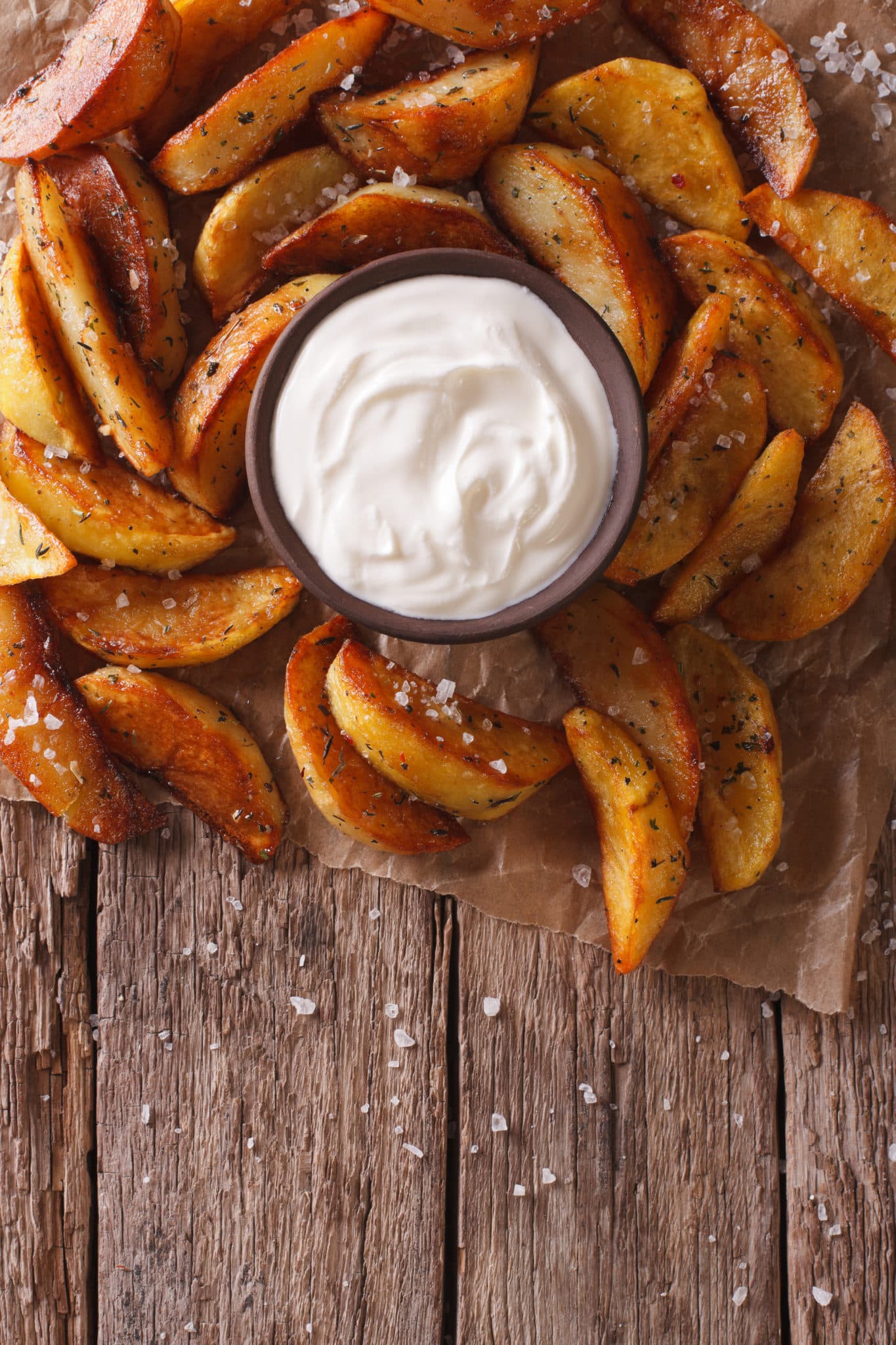 Knusprige Kartoffel Wedges vom Grill